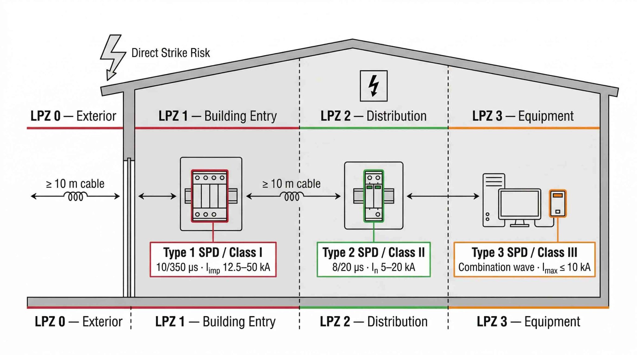 Type 1 vs Type 2 vs Type 3 SPD: Complete IEC Guide [2026]